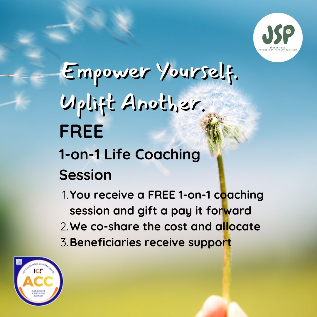 Free Life Coaching Pay It Forward scheme – Joyful Soul